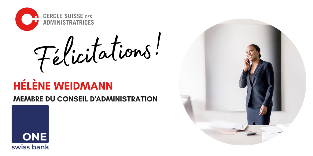 Hélène Weidmann rejoint le Conseil d'Administration de One Swiss Bank ...